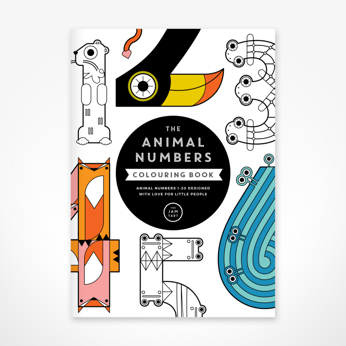 Animal Numbers Colouring Book – Learningbugs