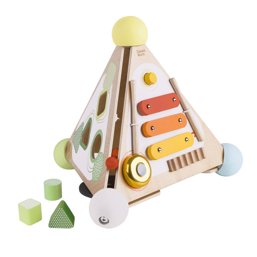 Pyramid Activity Box – Classic World Wooden Toy – Learning Bugs
