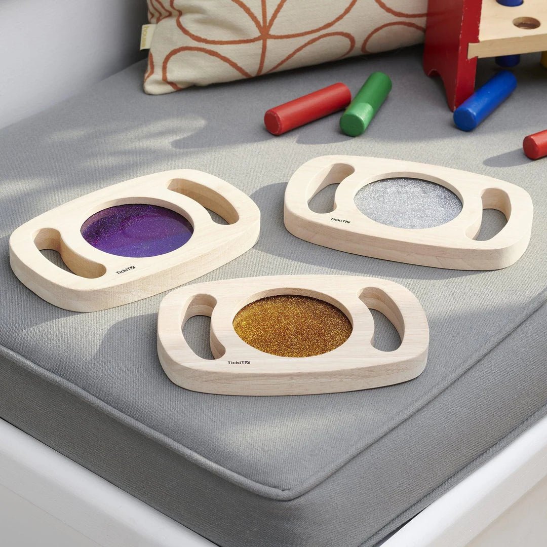 TickiT Easy Hold Panel – Sensory Wooden Frame for Toddlers – Learning Bugs