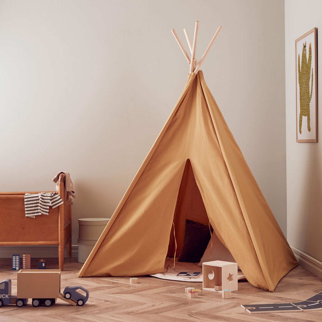 Kid’s Concept Yellow Tipi Tent – Play Tent for Imaginative Fun ...